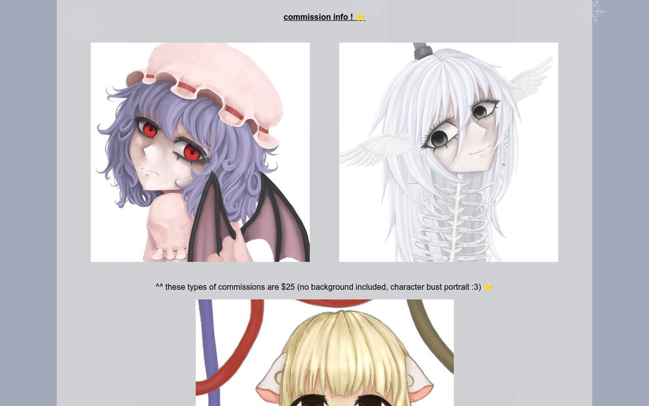 guwi commission sheet